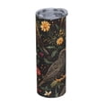20oz Stainless Steel Mug Reusable Tumbler With Lid And Straw For Hot ...