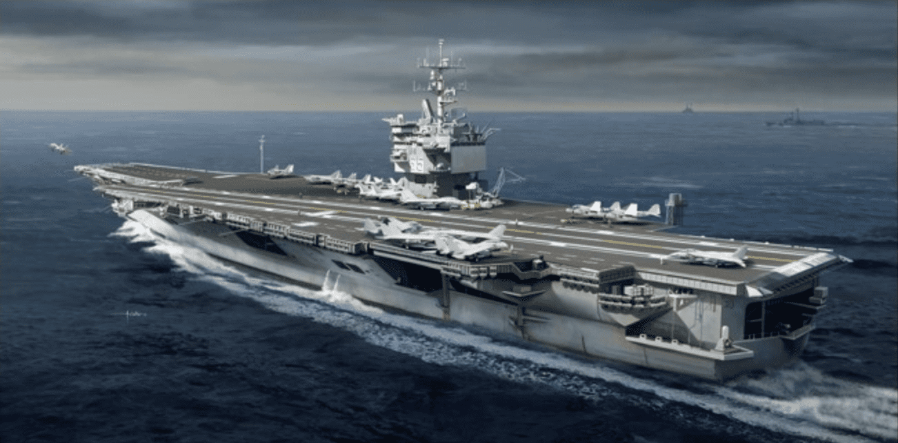 USS Enterprise Aircraft Carrier CVN65 DIY Paper Model 3D Paper Art ...