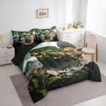 Aikeke Dino Tyrannosaurus Rex Twin Bedding 7-Piece, Volcano Letter B ...