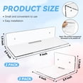 BTSD-home Clear Acrylic Shelves for Wall Set of 4, Acrylic Floating ...