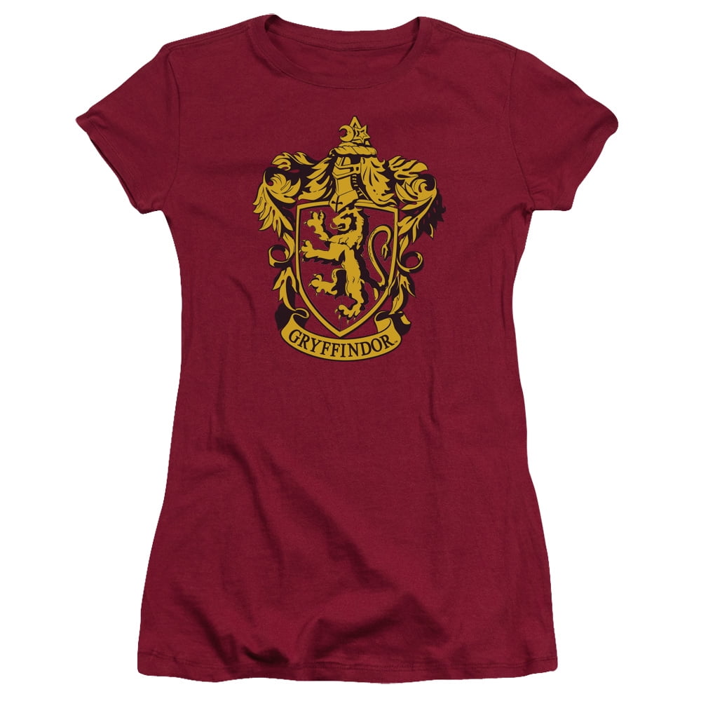Harry Potter - Gryffindor Crest - Juniors Teen Girls Cap Sleeve Shirt ...