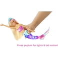 Barbie Dreamtopia Sparkle Lights Mermaid with Blonde & Pink Hair ...