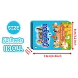 SunWMart 50PCS Real Animal Matching Game Cognitive Cards, Educational ...
