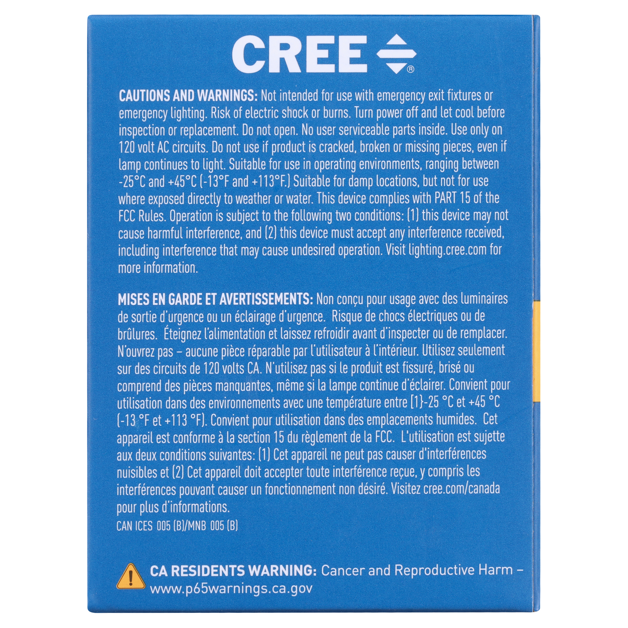 Cree Lighting Pro Series PAR20 Indoor Flood 50W Equivalent LED Bulb, 15 ...