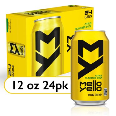 Mello Yello Citrus Flavored Soft Drinks, 12 fl oz, 12 Pack Cans, Brand ...