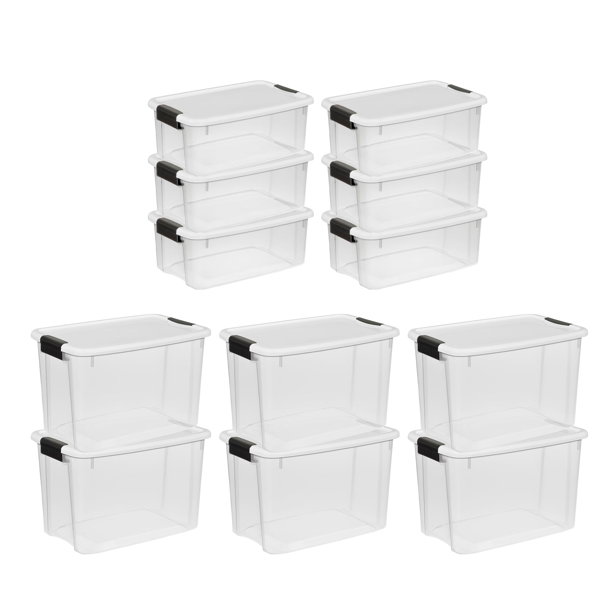 Click here for Sterilite 30 Qt 6-Pack & 18 Qt 6-Pack Clear Plasti... prices