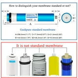Geekpure Universal Reverse Osmosis Filter Set, 50GPD Membrane, 5 Stage ...