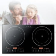 Sunmaki Portable Double Induction Cooktop 1800W Induction Cooker Sensor ...