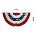 Usa Pleated Fan Flag American Us Bunting Flag Patriotic Half Fan Banner