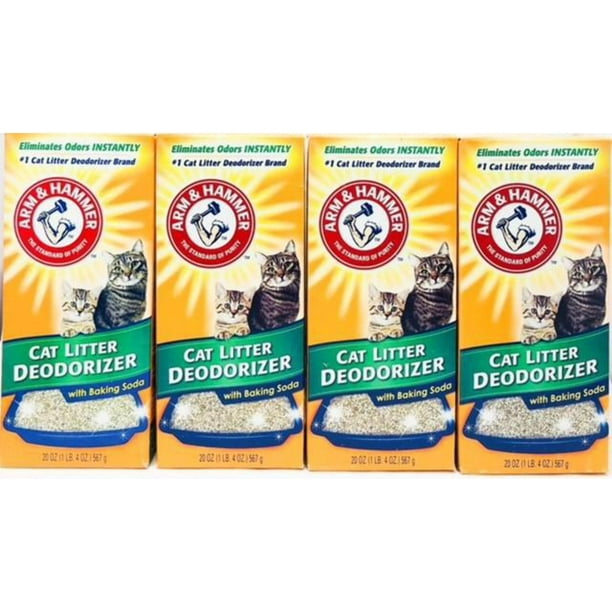 Arm Hammer Cat Litter Deodorizer With Baking Soda 20 oz. Each 4-Pack - Walmart.com