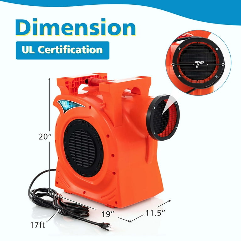 Commercial Inflatable Blowers Inflatable Bounce House Blower, 550 Watt