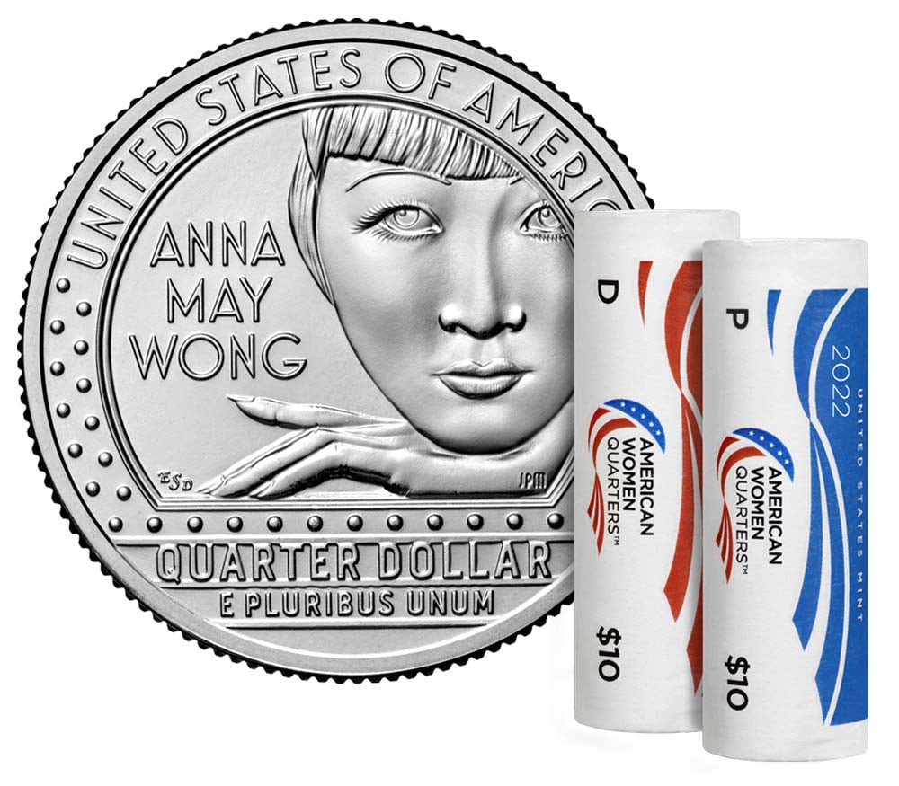 Anna May Wong American Women Quarters 2022 Two-Roll Set - Walmart.com