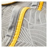 Super Soft Velvet Chaise Lounge Sofa Mat Cover Leaves Jacquard Sofa ...