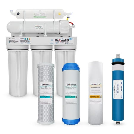 Max Water 5 Stage 100 GPD (Gallon Per Day) RO (Reverse Osmosis ...