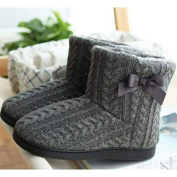 Pantuflas para Mujer, Pantuflas cálidas con Forro de Felpa, Suela ...