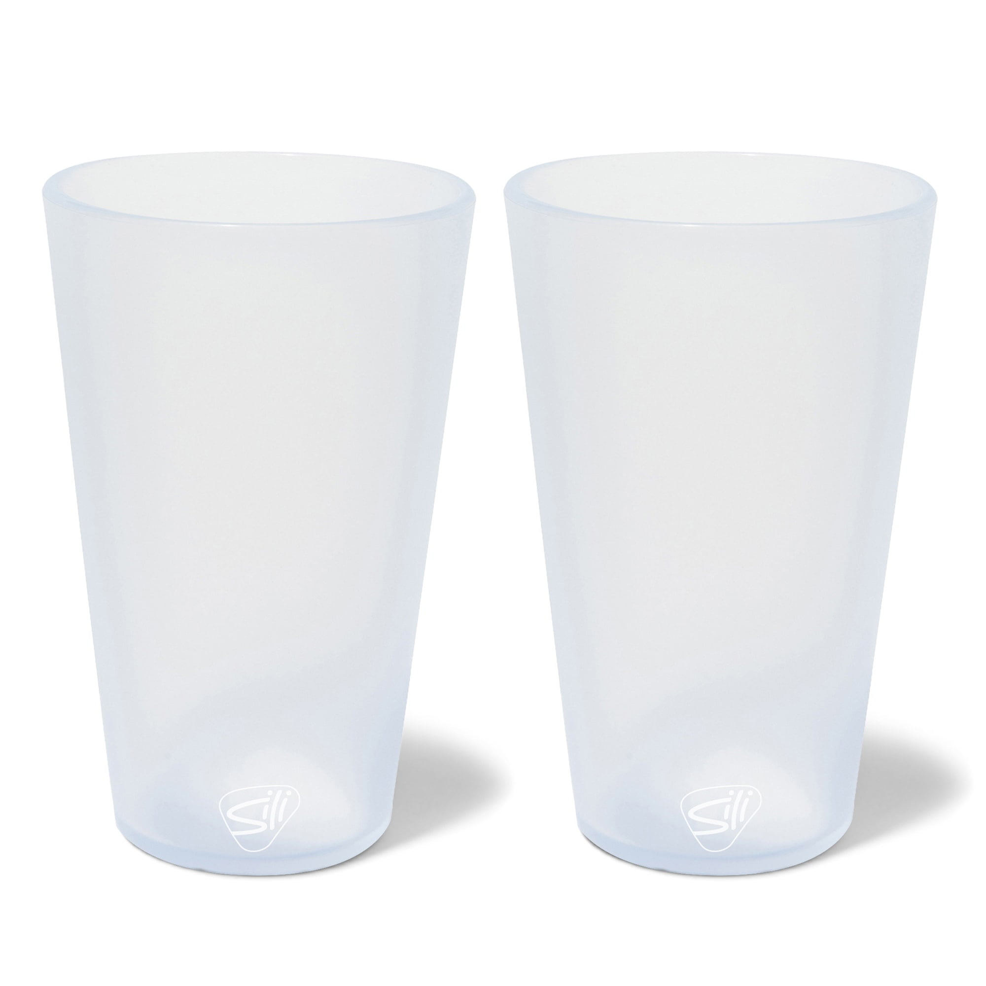 Silipint: Silicone Pint Glasses: 2 Pack Icicle -16oz Reusable ...