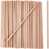 20Pcs Round Wood Sticks 11.8 inch Long Unfinished Wooden Strips 8mm ...