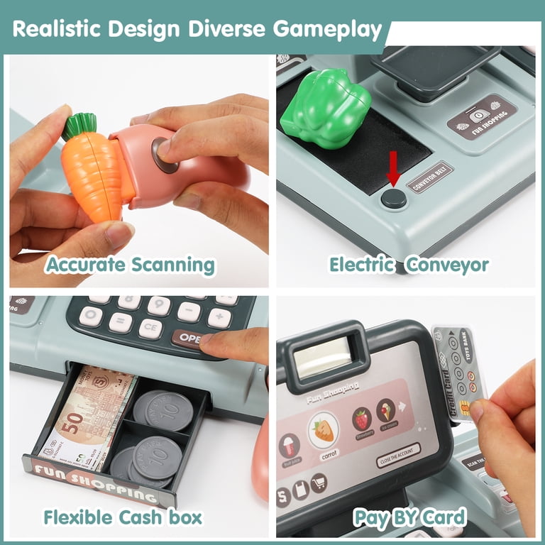 Cash Register Toy With Conveyor Belt