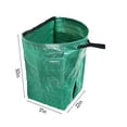 Taotanxi Large Yard Dustpan Type Garden Bag Leaf Bags, Reusable Heavy ...