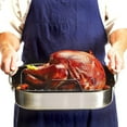 All-Clad Gourmet Accessories, Large Stainless Steel Nonstick Roaster ...