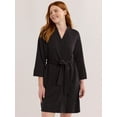 Joyspun Women's Waffle Kimono Short Wrap Robe, Sizes S-3X - Walmart.com