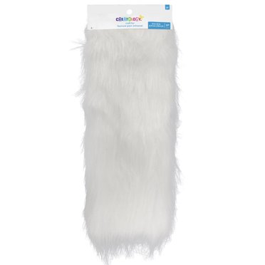 Brown Faux Fur Fabric 15.75x15.75 Inch Soft Plush Shaggy Squares Pre ...