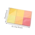 Strong Adhesive Sticky Notes, 6 Colors Curved Removable Note Pads for ...