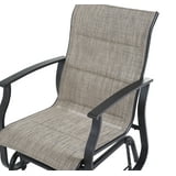 Mainstays Highland Knolls Glider Chair in Padded Pebblestone Stria ...