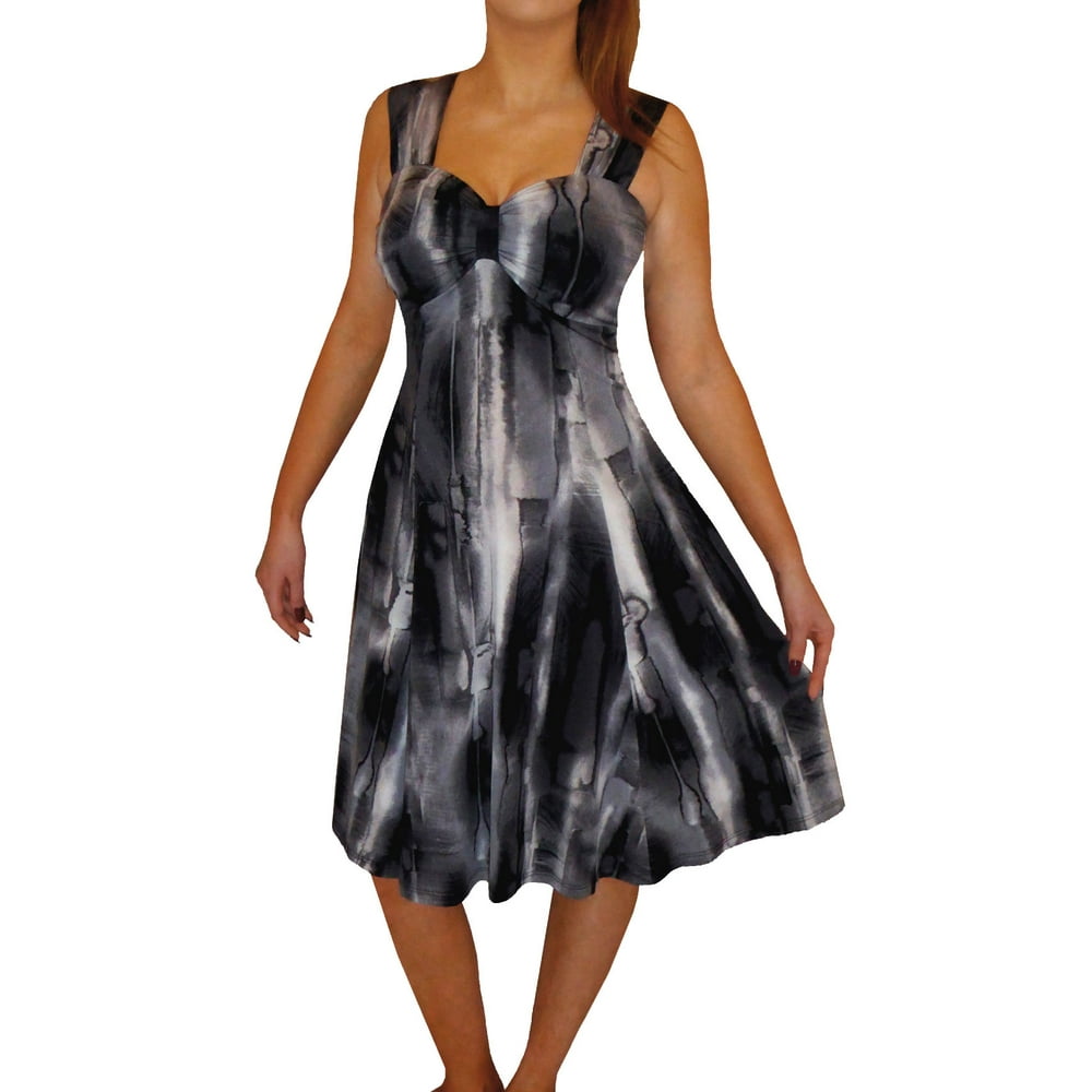 Funfash Funfash Plus Size Women Empire Waist A Line Black Cocktail