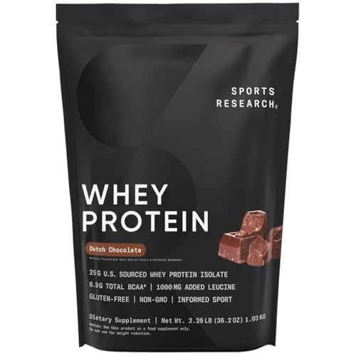 Sports Research Whey Protein Isolate - Sports Nutrition Protein Powder ...