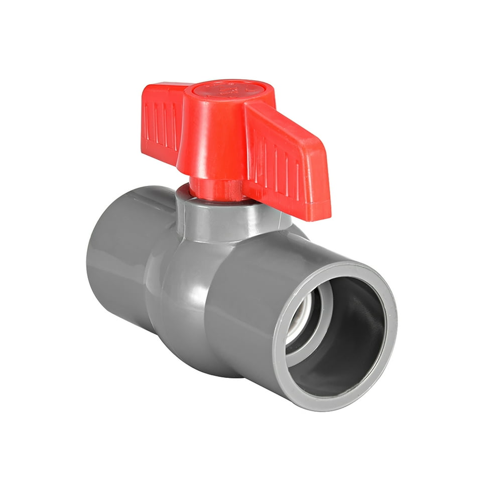 32mm PVC Ball Valve for Water Supply Pipe Slip Connection Grey ...