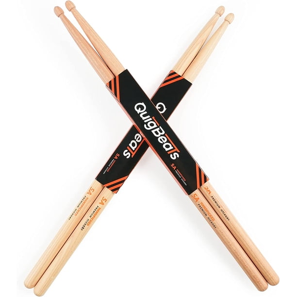 QuigBeats Drum Sticks, Hickory 5A Drumsticks, Drumsticks for Adults ...