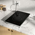 12-in Portable Dual Heating Element 1800-W Countertop Induction Cooktop ...