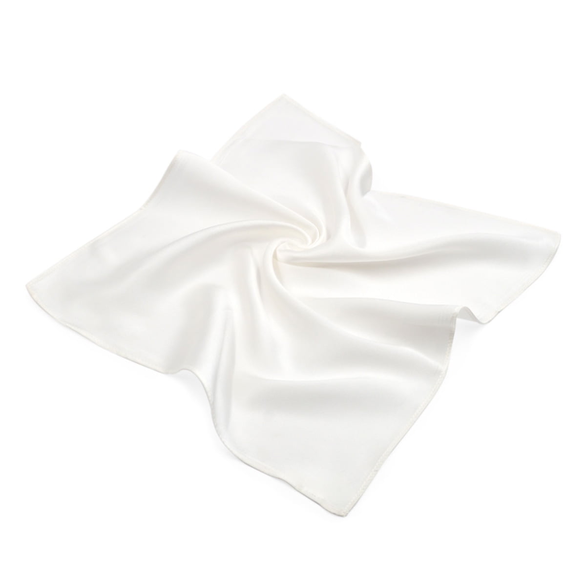 Premium 100% Pure Mulberry Silk Solid Pocket Square Handkerchief Scarf ...