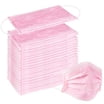 NEW Protective Disposable Pink Face Mouth Mask, 3-Ply Ear Loop, Dust ...