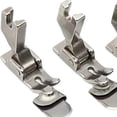 3 Pieces Steel Sewing Presser Foot Never Iron Margin Folding Attachment ...