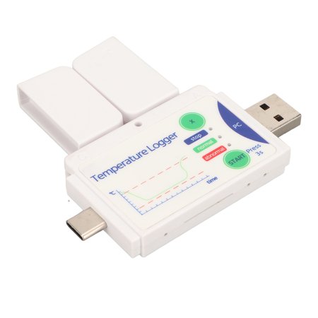 Computer USB Temperature Data Recorder, 180 Days PDF Reports 2 In 1 ...