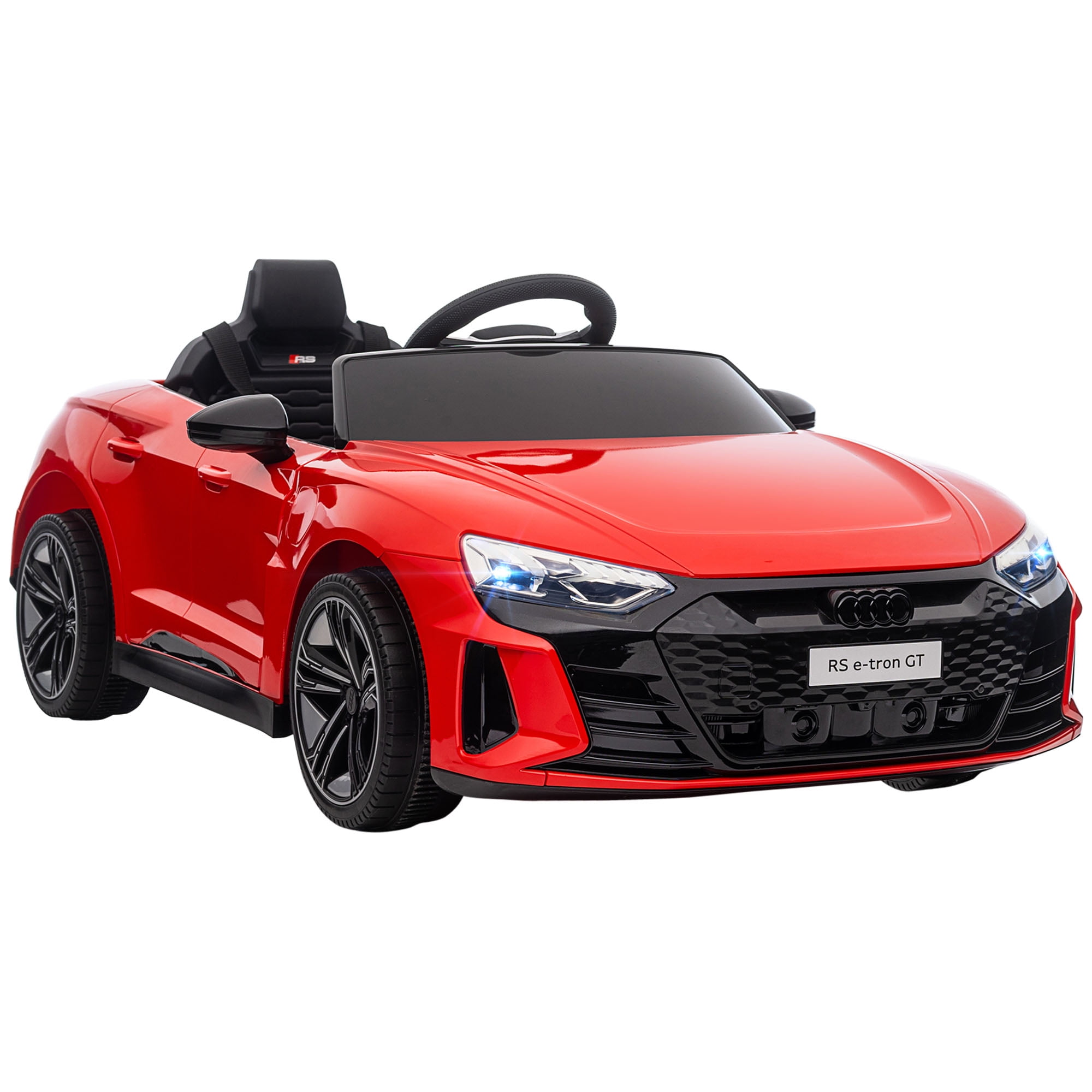 Aosom 12V 3.1 MPH Kids Ride on Car w/ Remote Control, Suspension, Red ...
