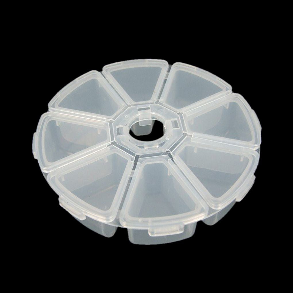 TureClos Plastic 8 Cells Jewelry Organiser Container Storage Box ...