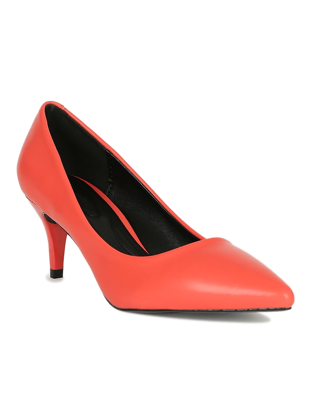 Women Scoop Vamp Pointy Toe Kitten Stiletto Heel Pump 19082 - Walmart.com