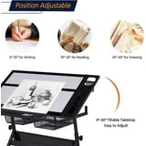 Drafting Table w/Stool Height Adjustable Multifunctional Art Craft ...