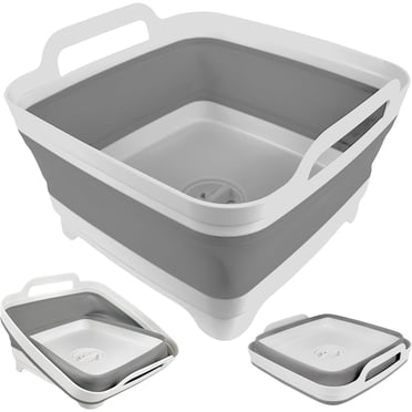 Wakeman Outdoors 9L Collapsible Wash Basin - Portable Sink with Drain ...