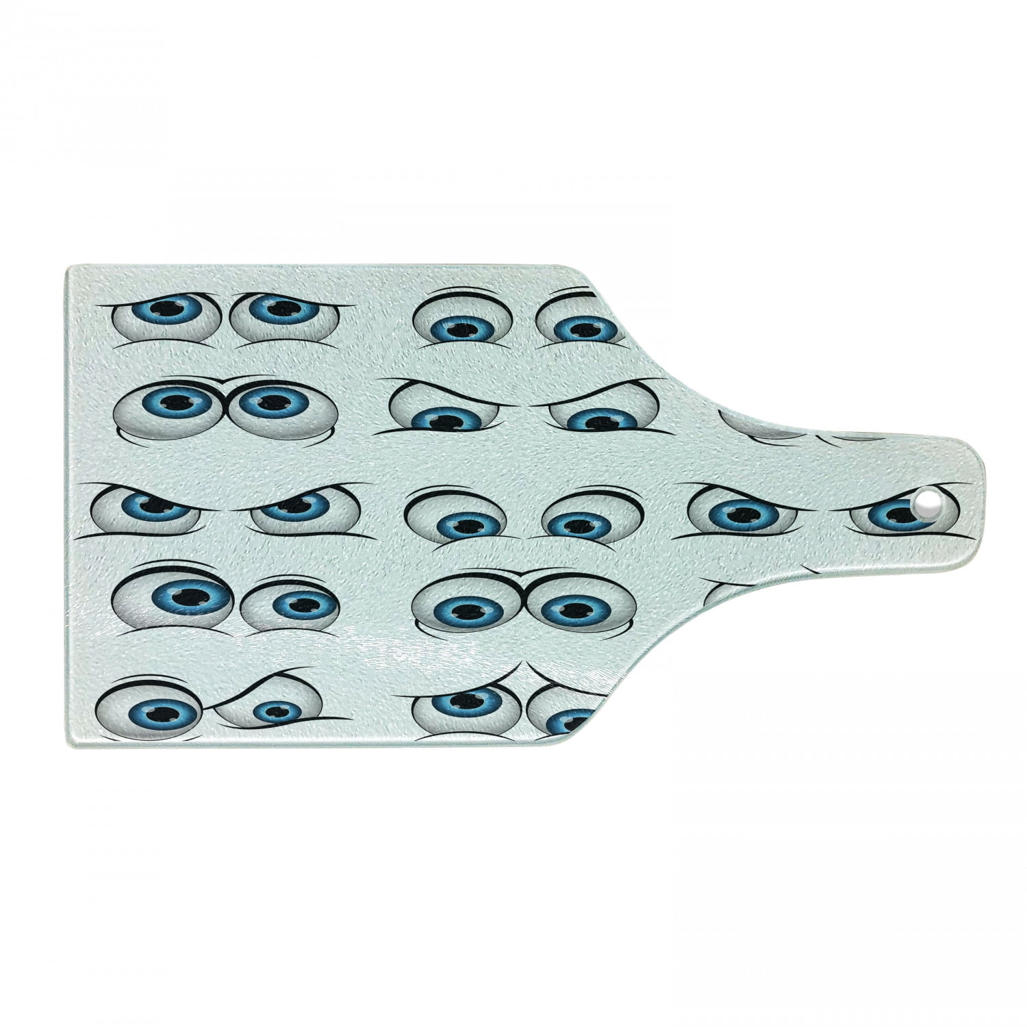 Eye Cutting Board, Cartoon Style Eyes Various Different Expressions ...