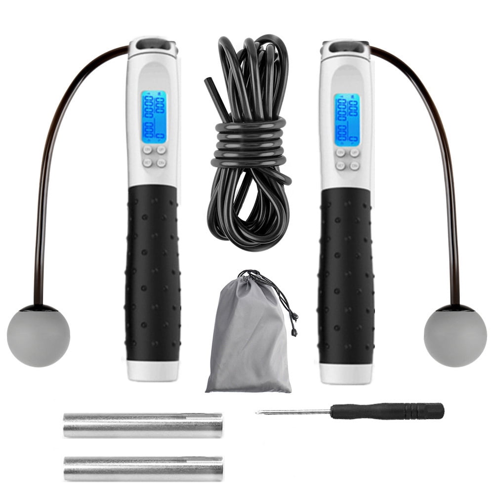 Jump Rope, Skipping Rope with Counter -Adjustable Length - Cordless ...