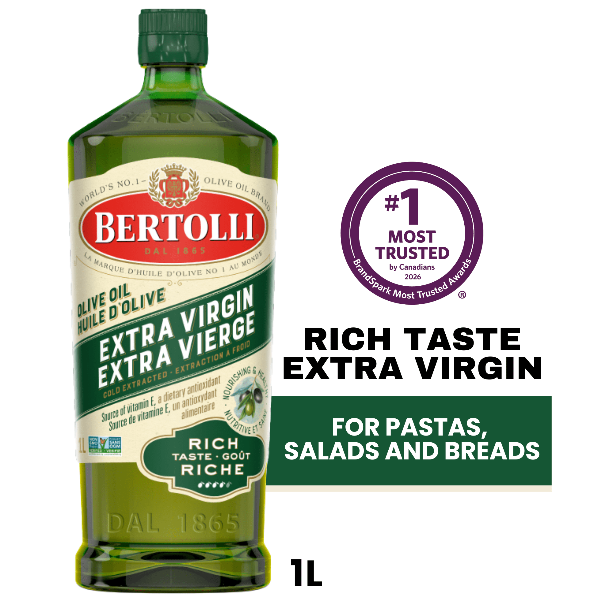 Click here for Bertolli Extra Virgin Olive Oil  Rich Taste 1l prices