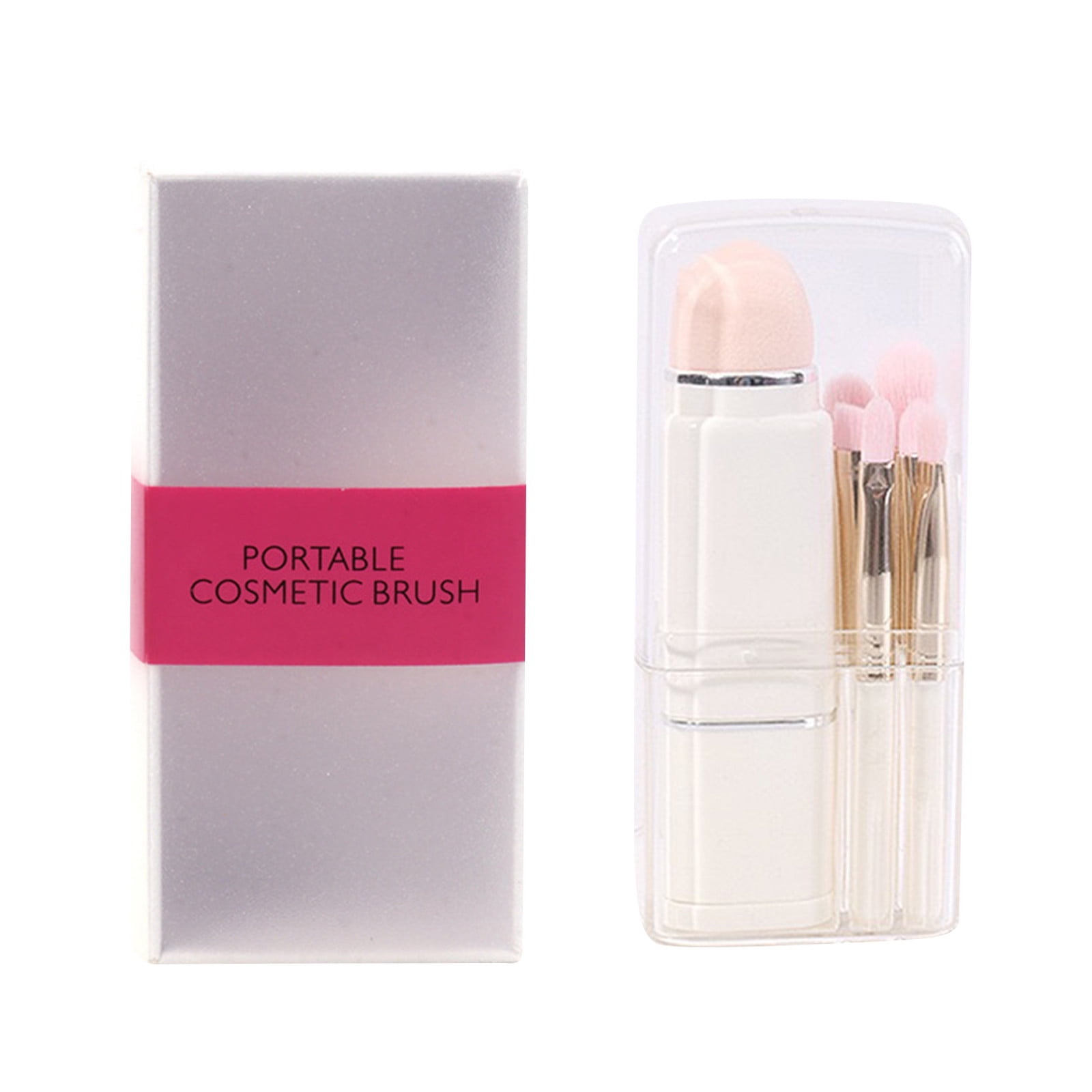 HIMIWAY Portable 8PCS Travel Makeup Brush Set Retractable Foundation ...