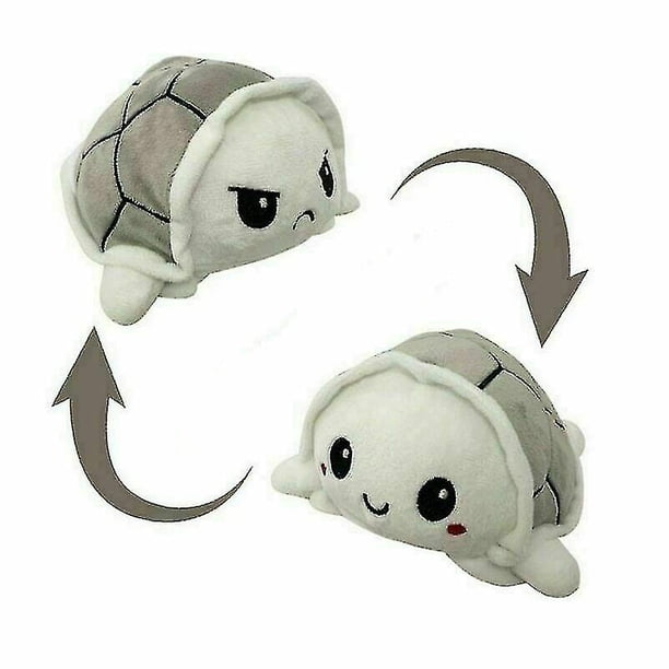 Double-sided Reversible Toys Stuffed Doll Turtle Plush Animal Soft ...