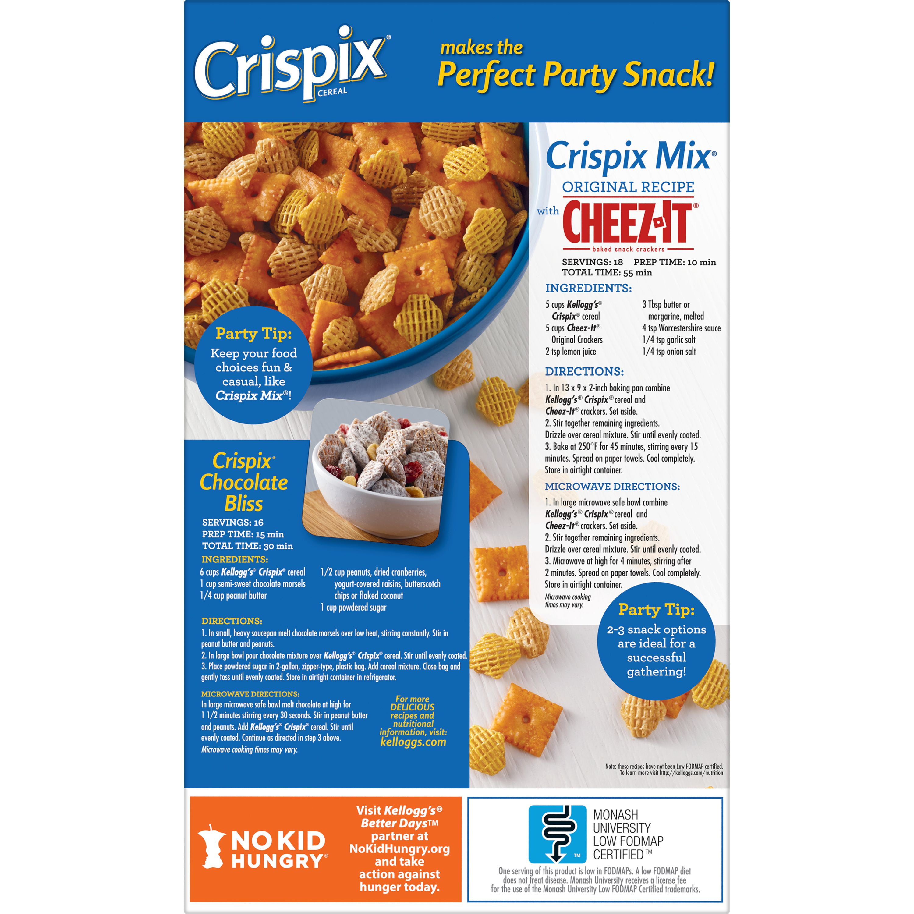 Kellogg’s Crispix Breakfast Cereal, 9 Vitamins and Minerals, Try in ...