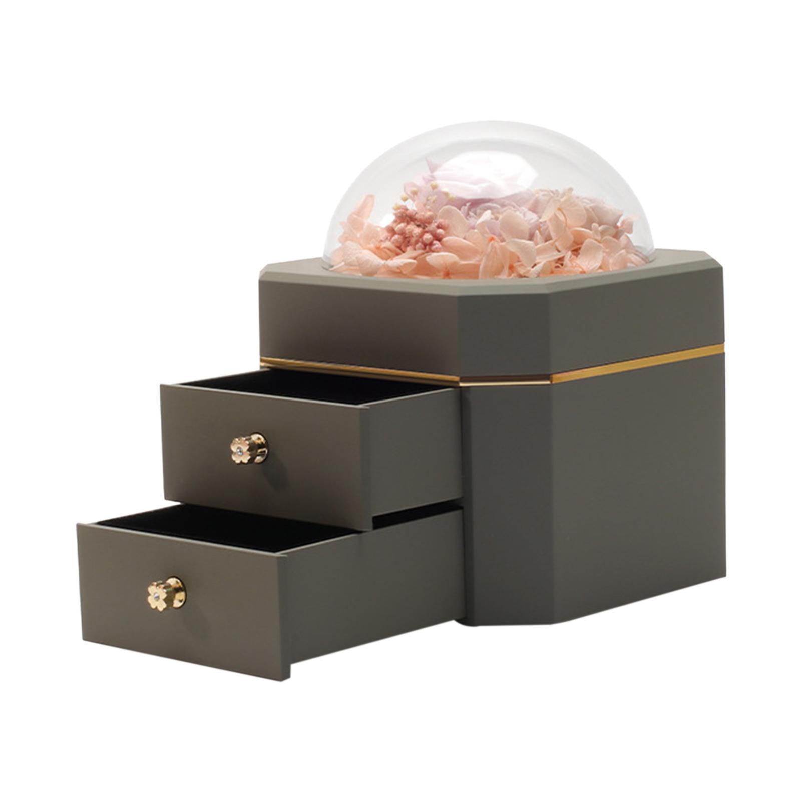 Jewelry Box Necklace Ears Trinkets Travel Storage Organizer Case ...