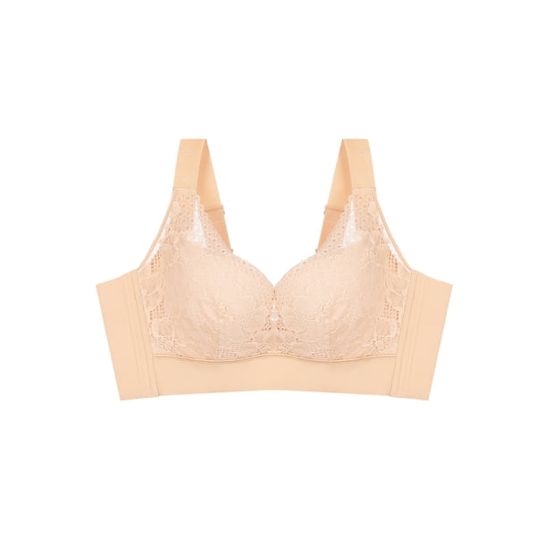 Unique Bargains Women's Plus Size Push Up Full Coverage Wirefree Lift ...